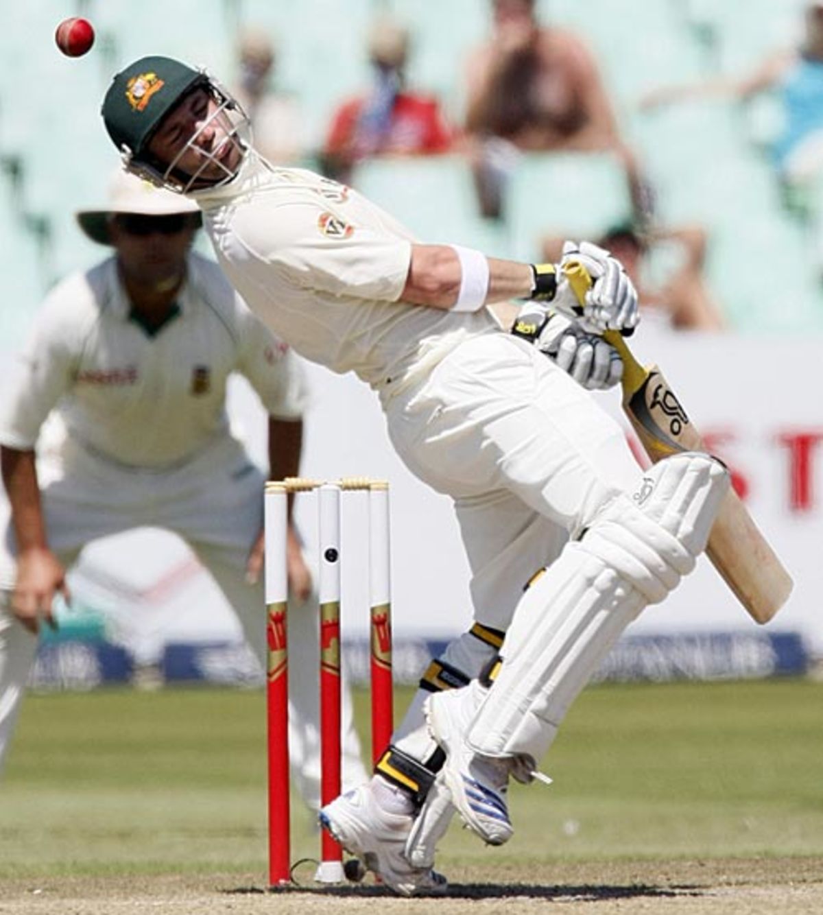 Phillip Hughes stays clear of a bouncer | ESPNcricinfo.com