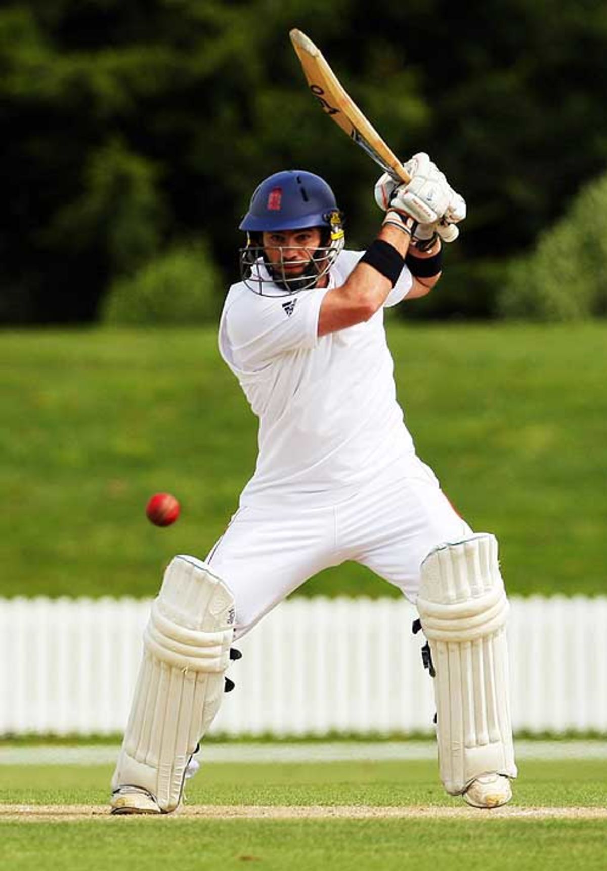Ben Scott cuts during his innings of 47 | ESPNcricinfo.com