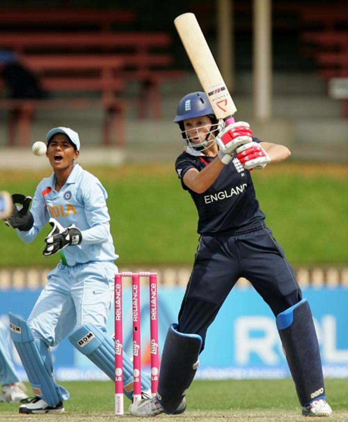 Caroline Atkins drives the ball off the backfoot | ESPNcricinfo.com