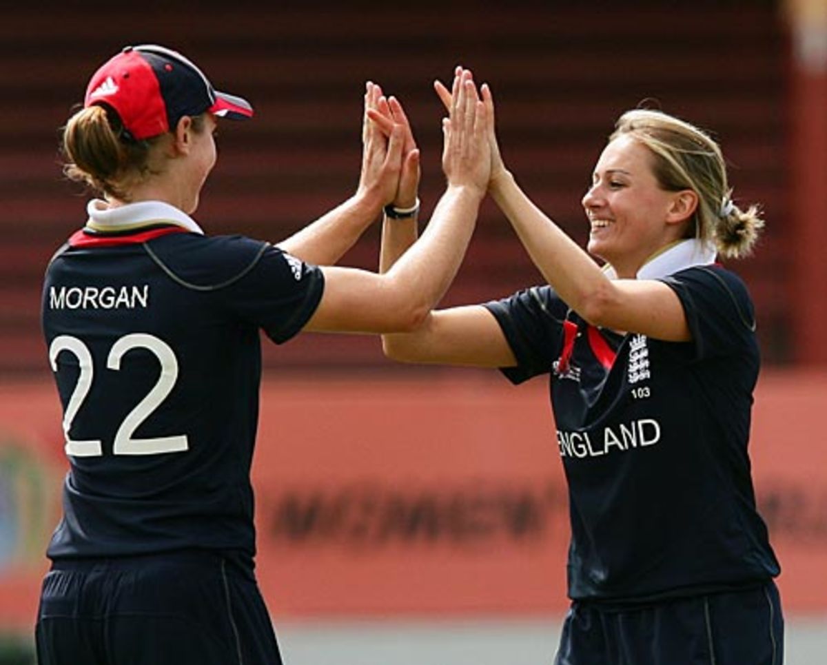 Laura Marsh celebrates a wicket | ESPNcricinfo.com