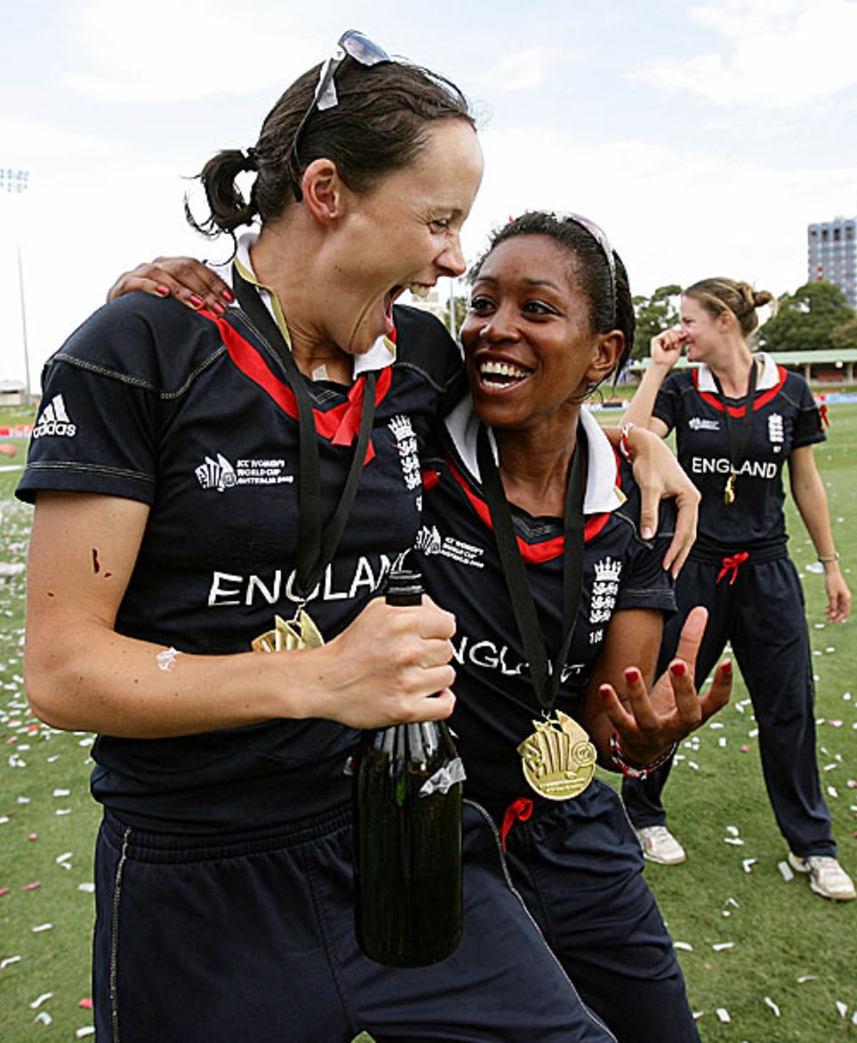 Caroline Atkins and Ebony-Jewel-Rainford-Brent cannot contain their ...