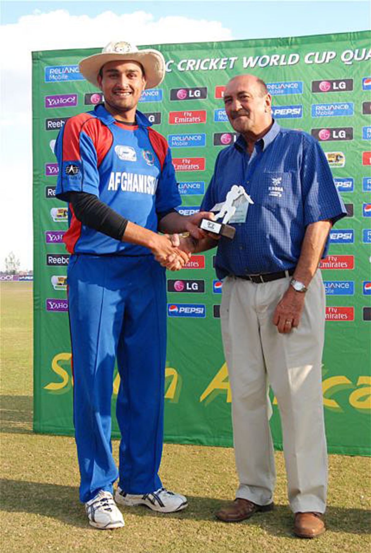 Raees Ahmadzai top scored for Afghanistan with an unbeaten 50 ...