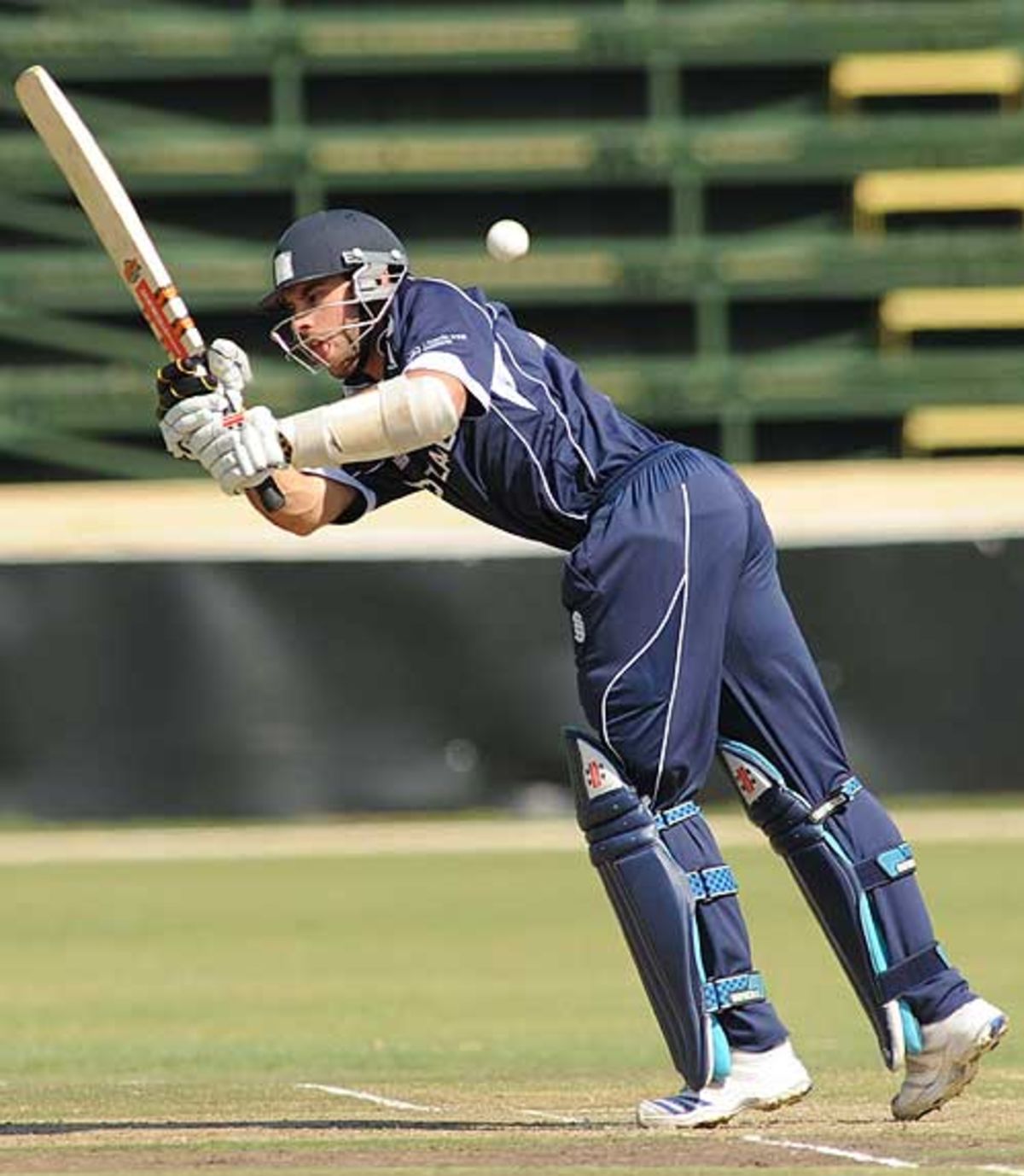 Scotland's Kyle Coetzer works the ball away | ESPNcricinfo.com