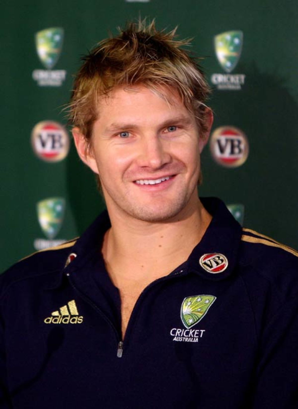 Shane Watson and Stuart Clark at the announcement of the Ashes squad ...
