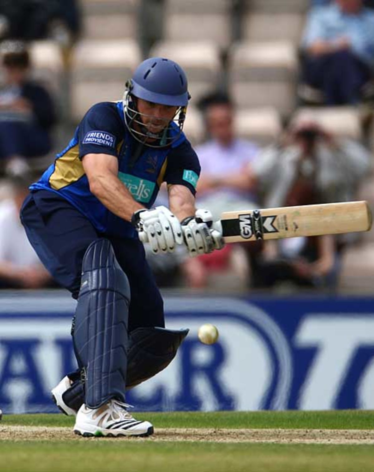 Michael Lumb sweeps during his century | ESPNcricinfo.com