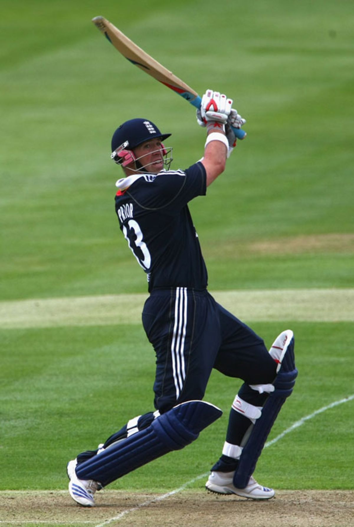 Matt Prior blazes a drive over the covers | ESPNcricinfo.com