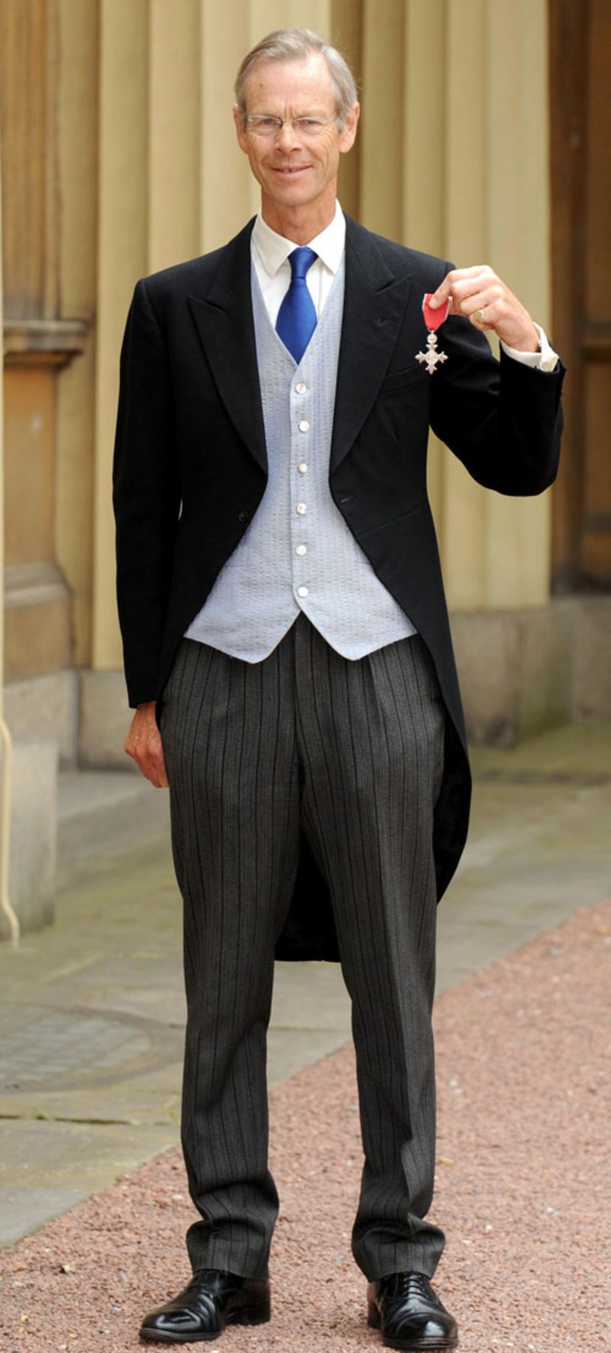 Broadcaster and journalist Christopher Martin-Jenkins receives his MBE ...