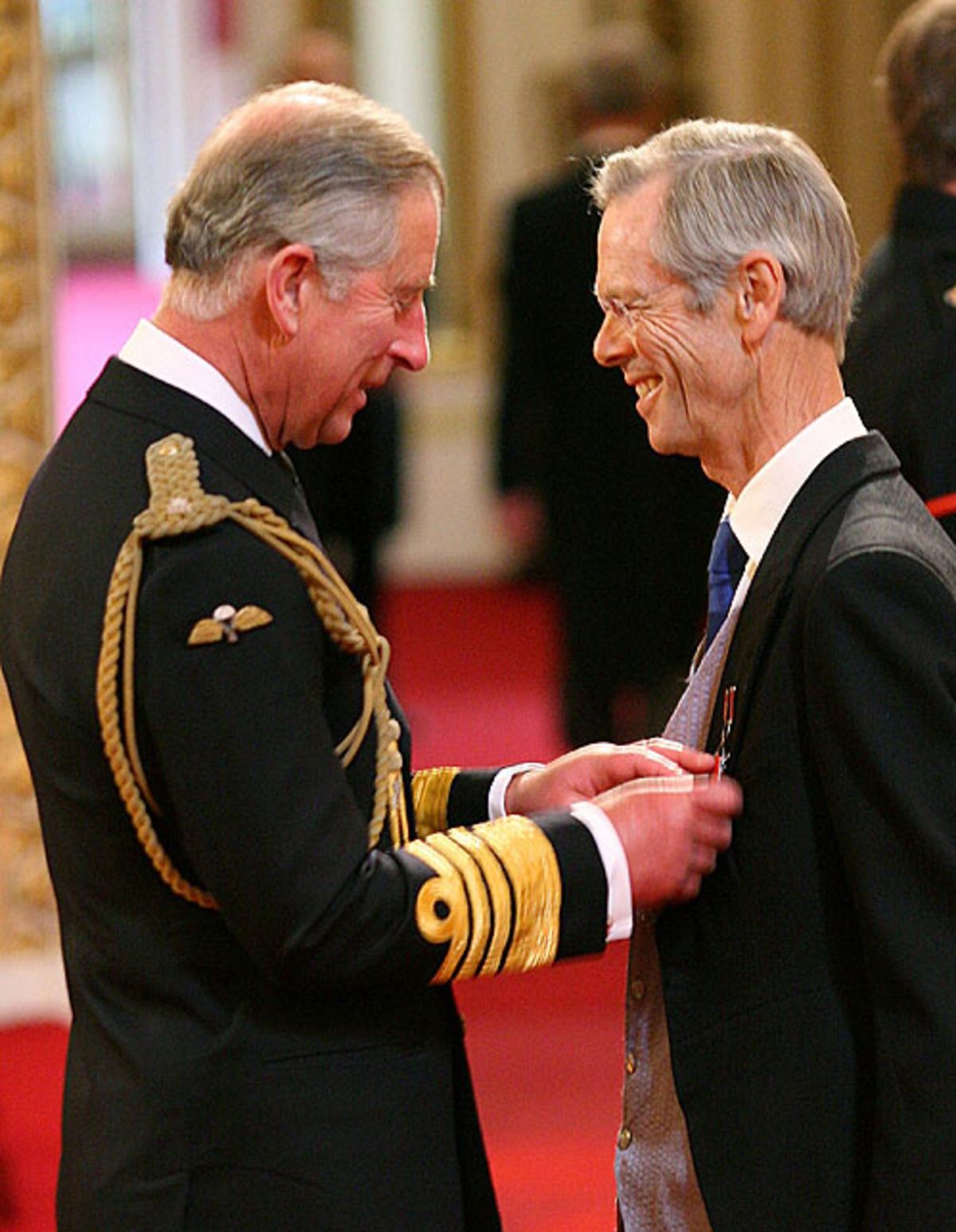 Broadcaster and journalist Christopher Martin-Jenkins receives his MBE ...