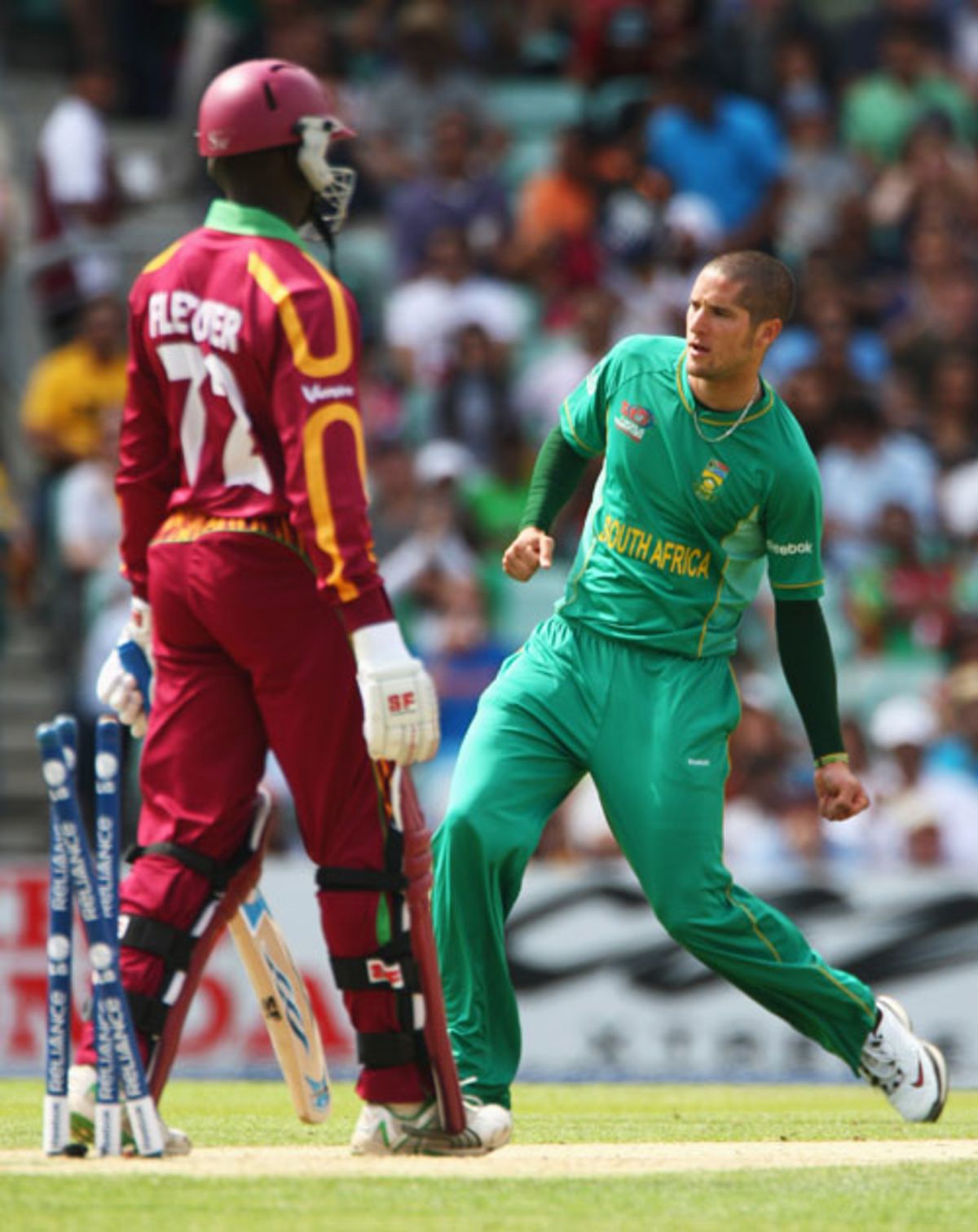 Wayne Parnell castles Andre Fletcher | ESPNcricinfo.com