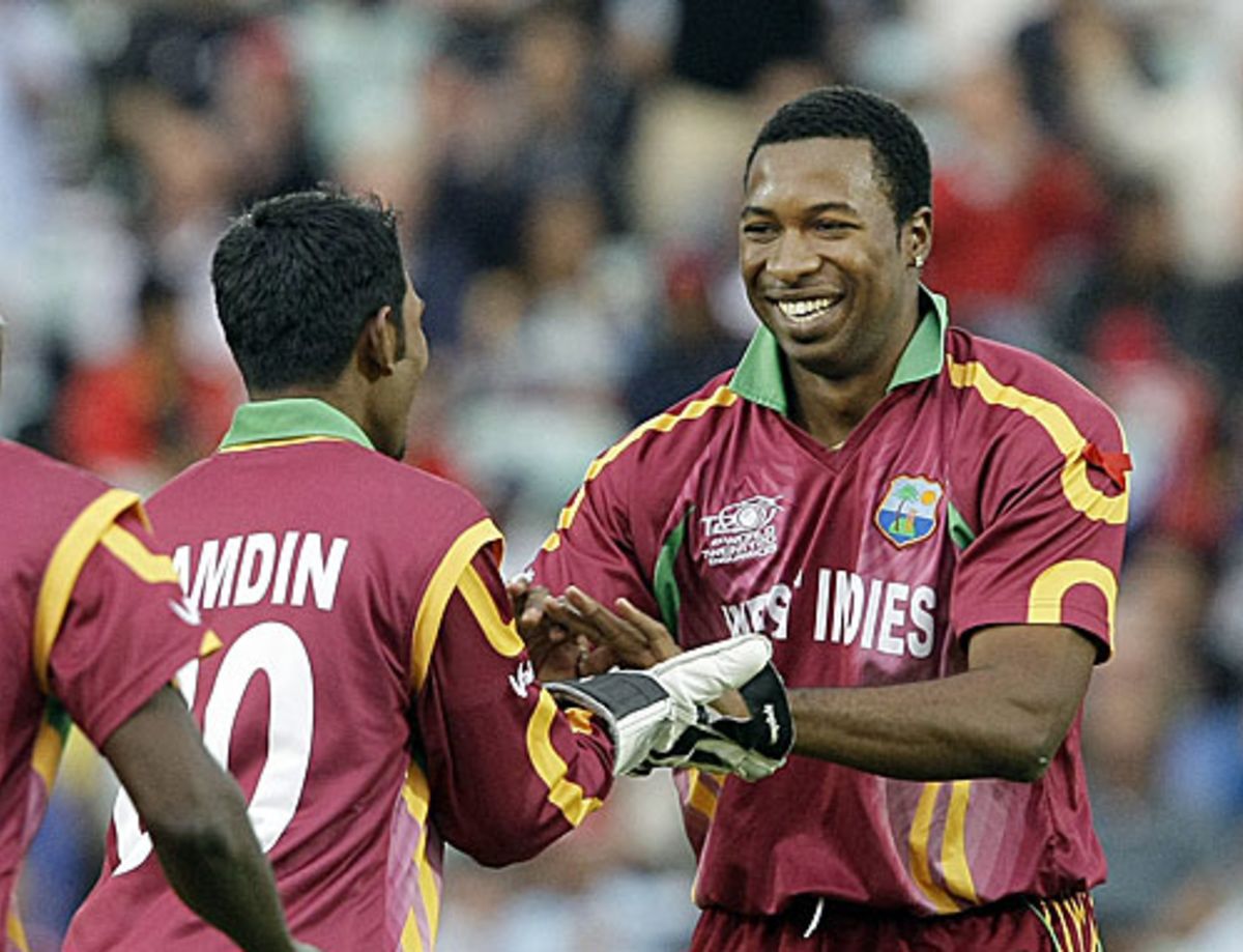 Kieron Pollard celebrates a breakthrough | ESPNcricinfo.com