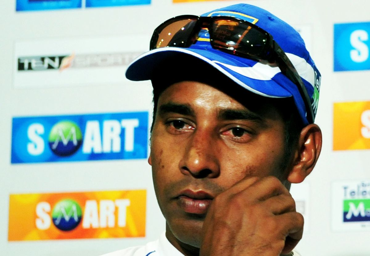 Chaminda Vaas at his retirement press conference | ESPNcricinfo.com