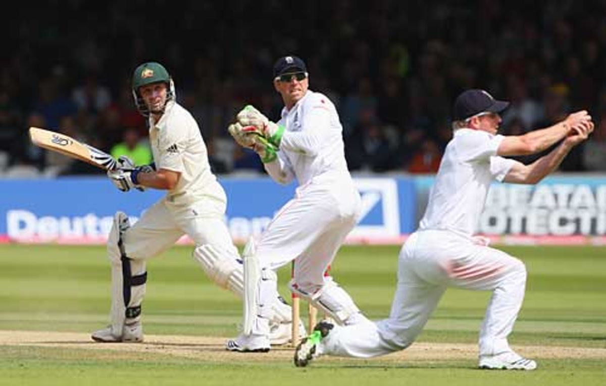 Stuart Broad finds Ricky Ponting's inside edge | ESPNcricinfo.com