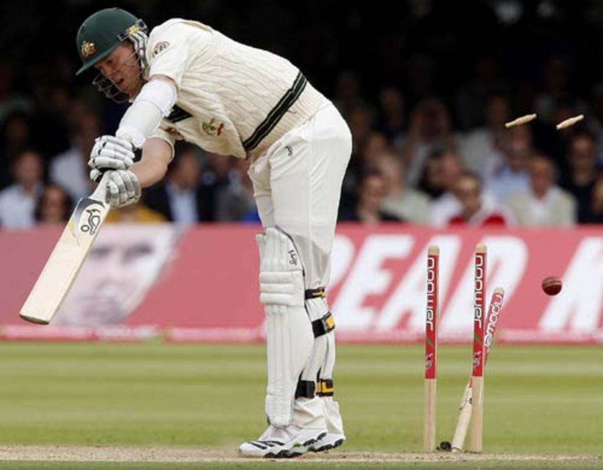 Peter Siddle loses his middle stump | ESPNcricinfo.com