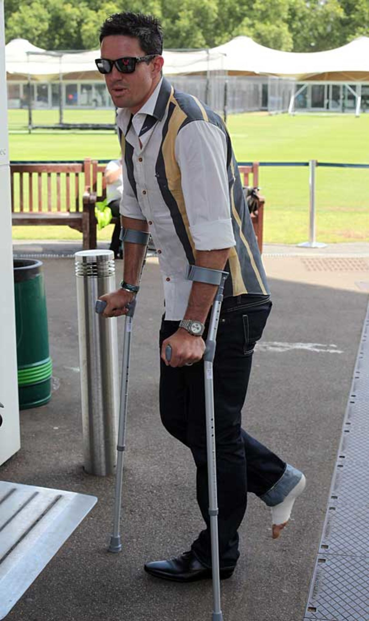 Kevin Pietersen was at Lord's to watch his county, Hampshire, in the ...