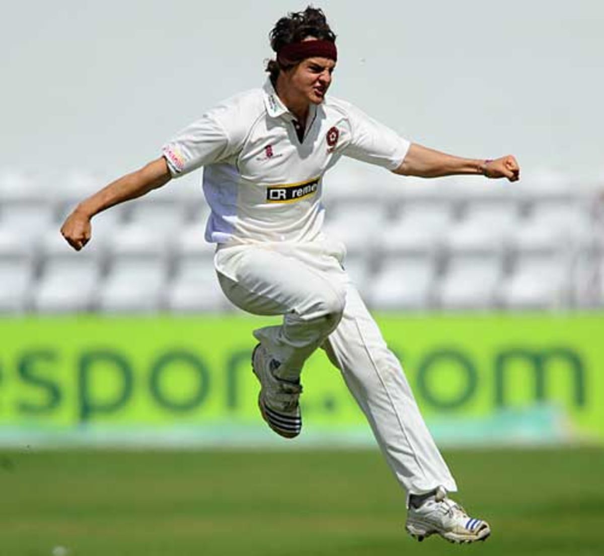 Jack Brooks celebrates after removing Andrew McDonald | ESPNcricinfo.com