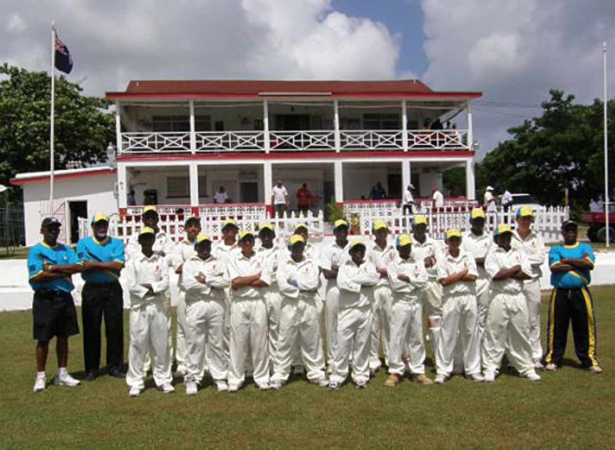 The Bahamas Under-15 players celebrate the fall of a Cayman Islands ...