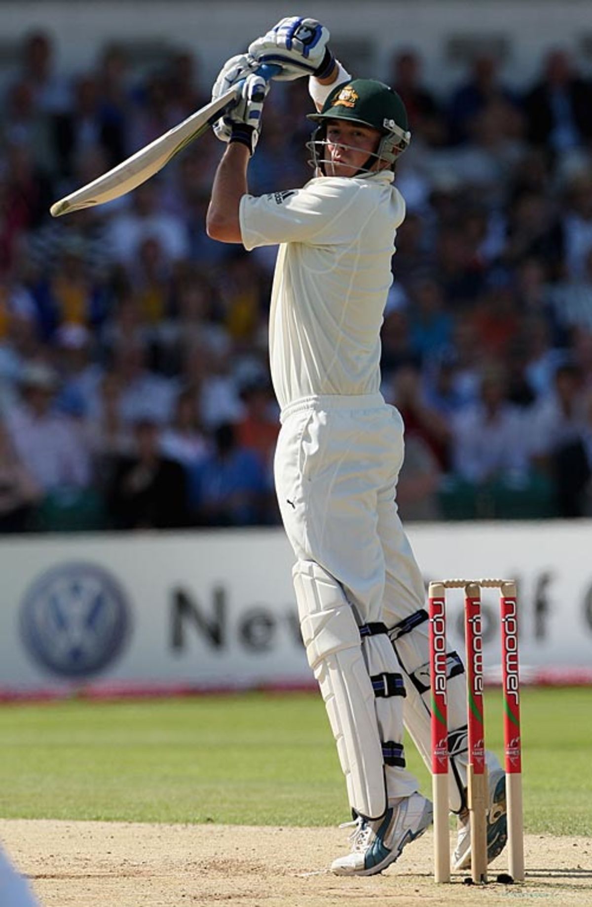 Marcus North stands tall to play a short ball | ESPNcricinfo.com