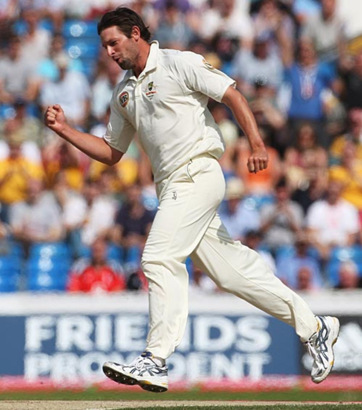 Ben Hilfenhaus celebrates as Australia move closer to victory ...