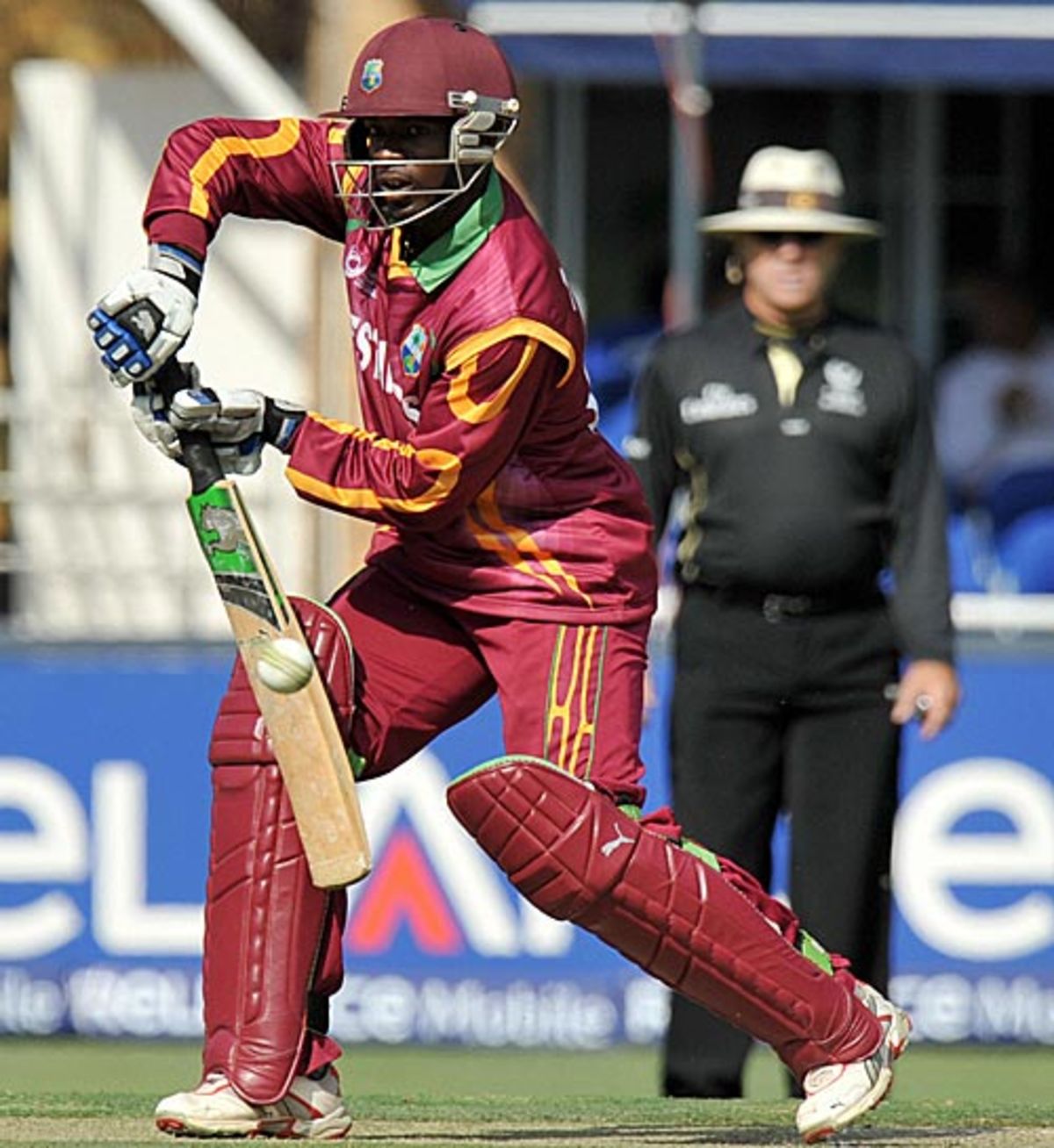 Devon Smith defends one on the off side | ESPNcricinfo.com