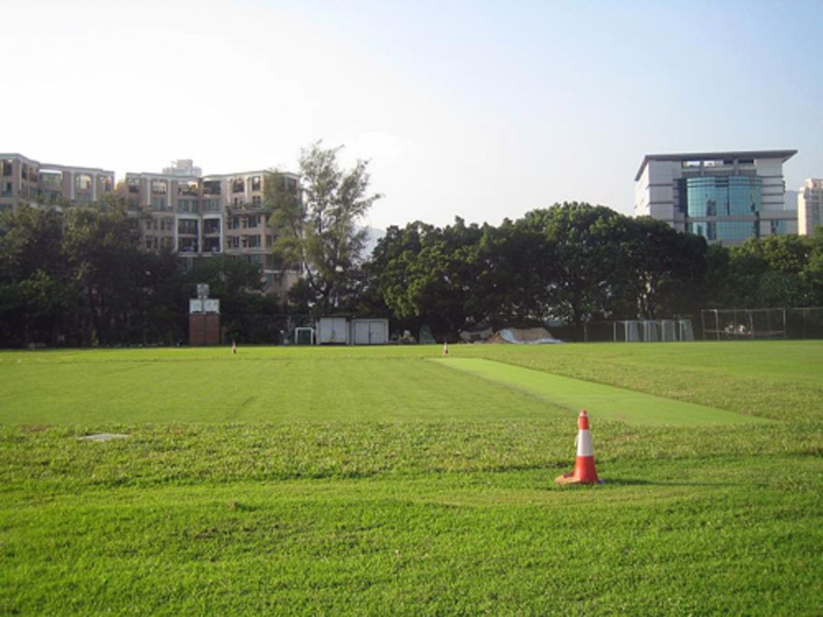Preparation work on Hong Kong's third grass wicket at Mission Road is ...