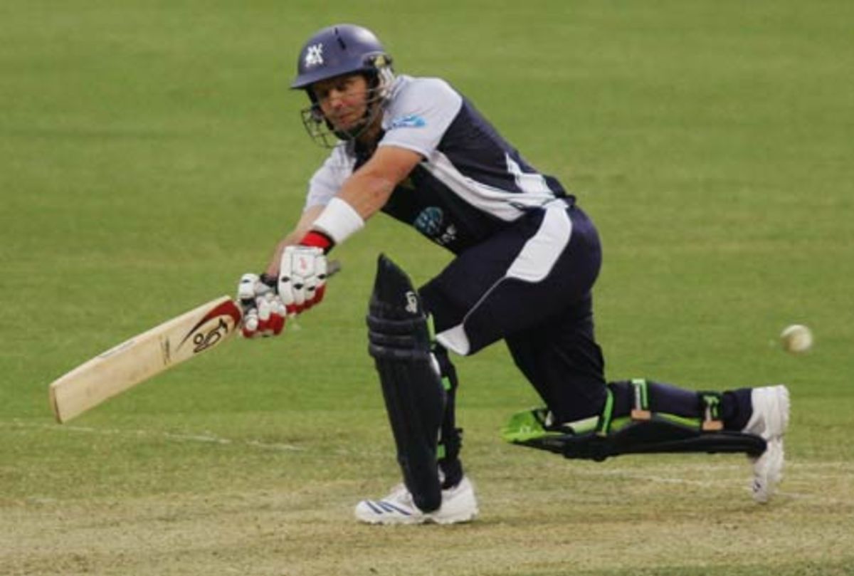 Brad Hodge works one through the leg side | ESPNcricinfo.com