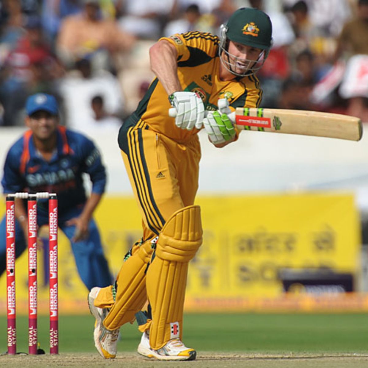 Shaun Marsh works it on the leg side | ESPNcricinfo.com
