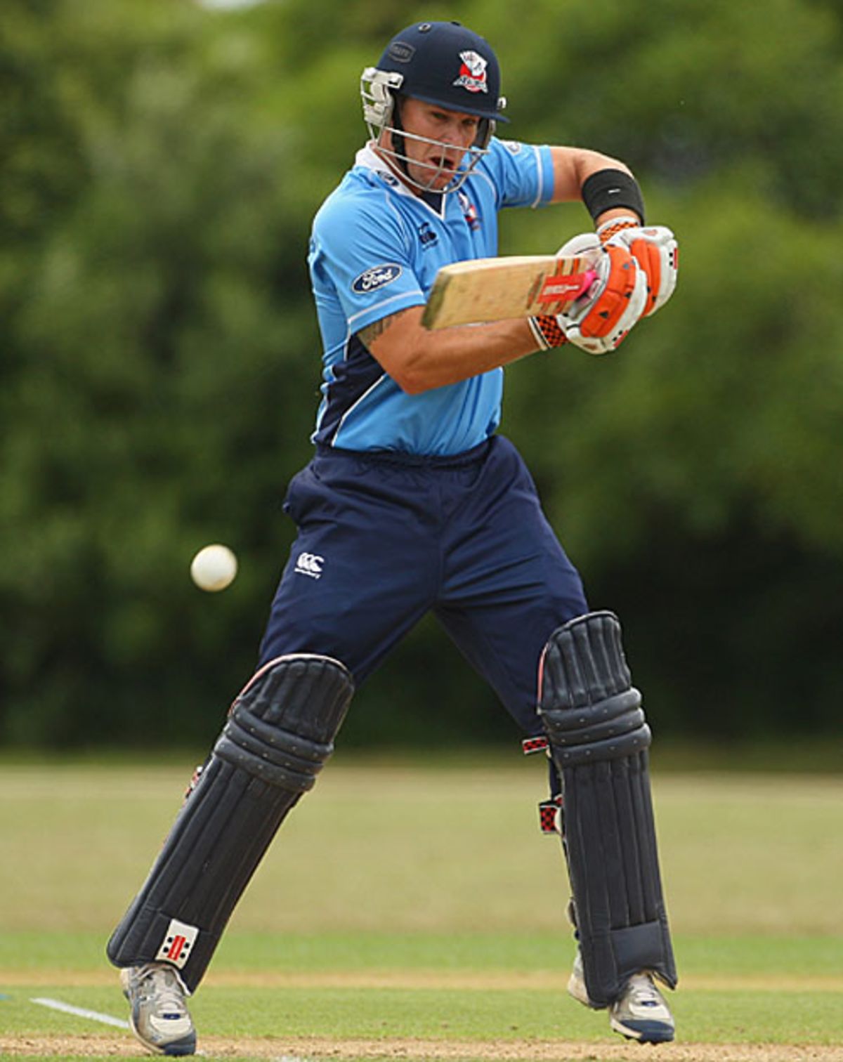 Reece Young plays the square cut during his 40 | ESPNcricinfo.com