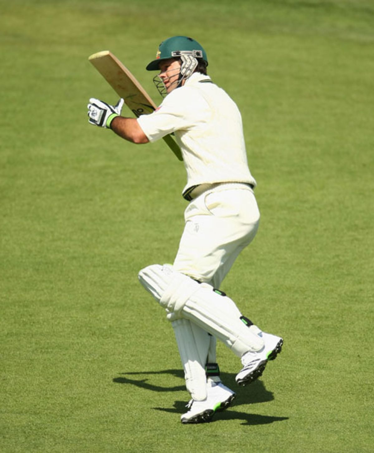 Ricky Ponting shows his joy at reaching three figures | ESPNcricinfo.com
