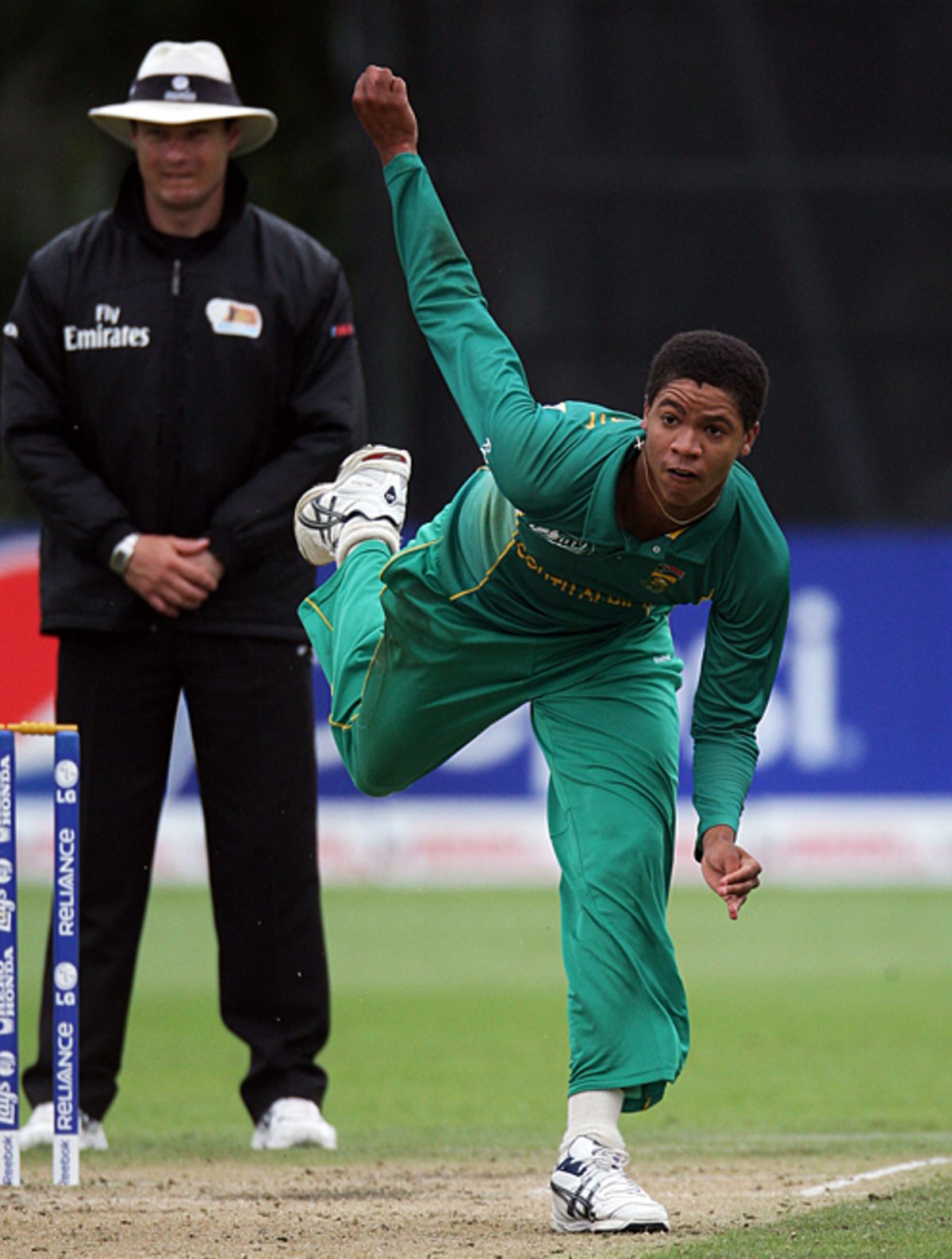 Rabian Engelbrecht in delivery stride | ESPNcricinfo.com