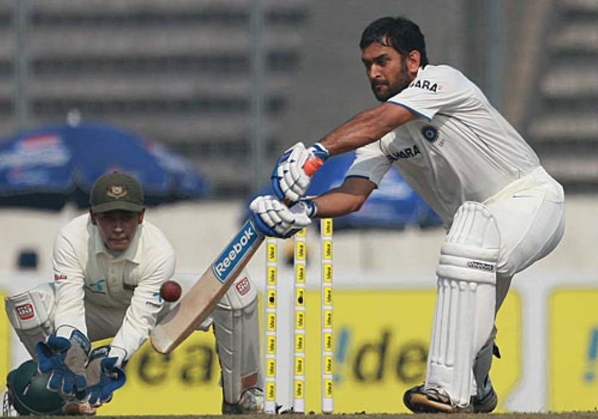 MS Dhoni plays on the off side | ESPNcricinfo.com