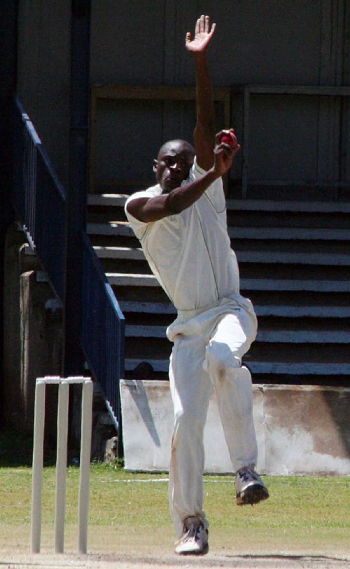 Elijah Otieno in action in the Intercontinental Cup | ESPNcricinfo.com