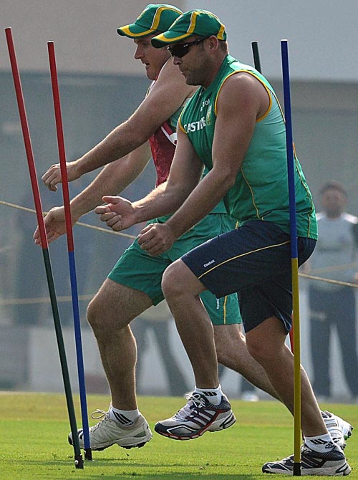Karim Sadiq hits out as Niall O'Brien looks on | ESPNcricinfo.com