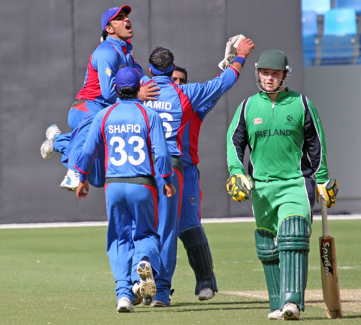 Afghanistan celebrate Paul Stirling's dismissal | ESPNcricinfo.com