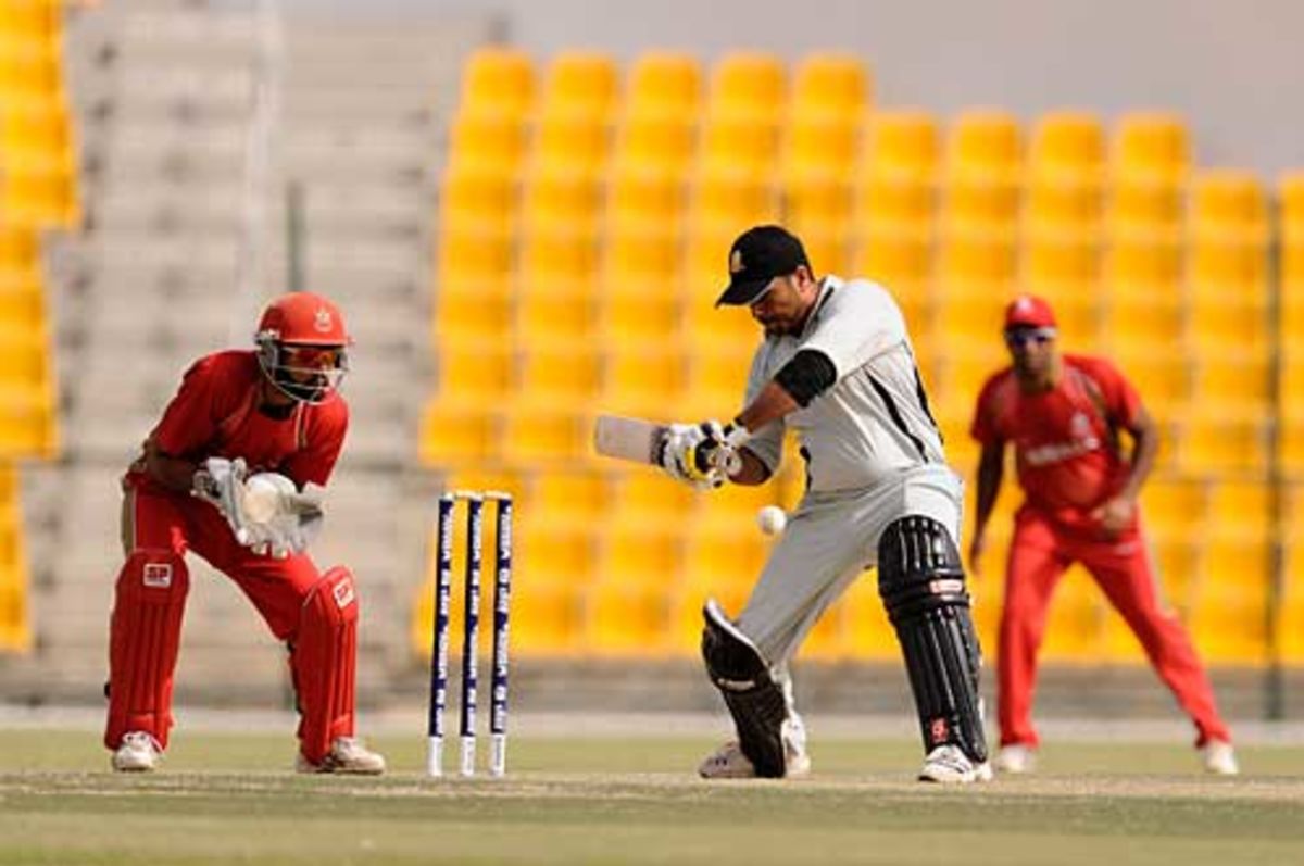 Timroy Allen is yorked by Hamid Hassan | ESPNcricinfo.com