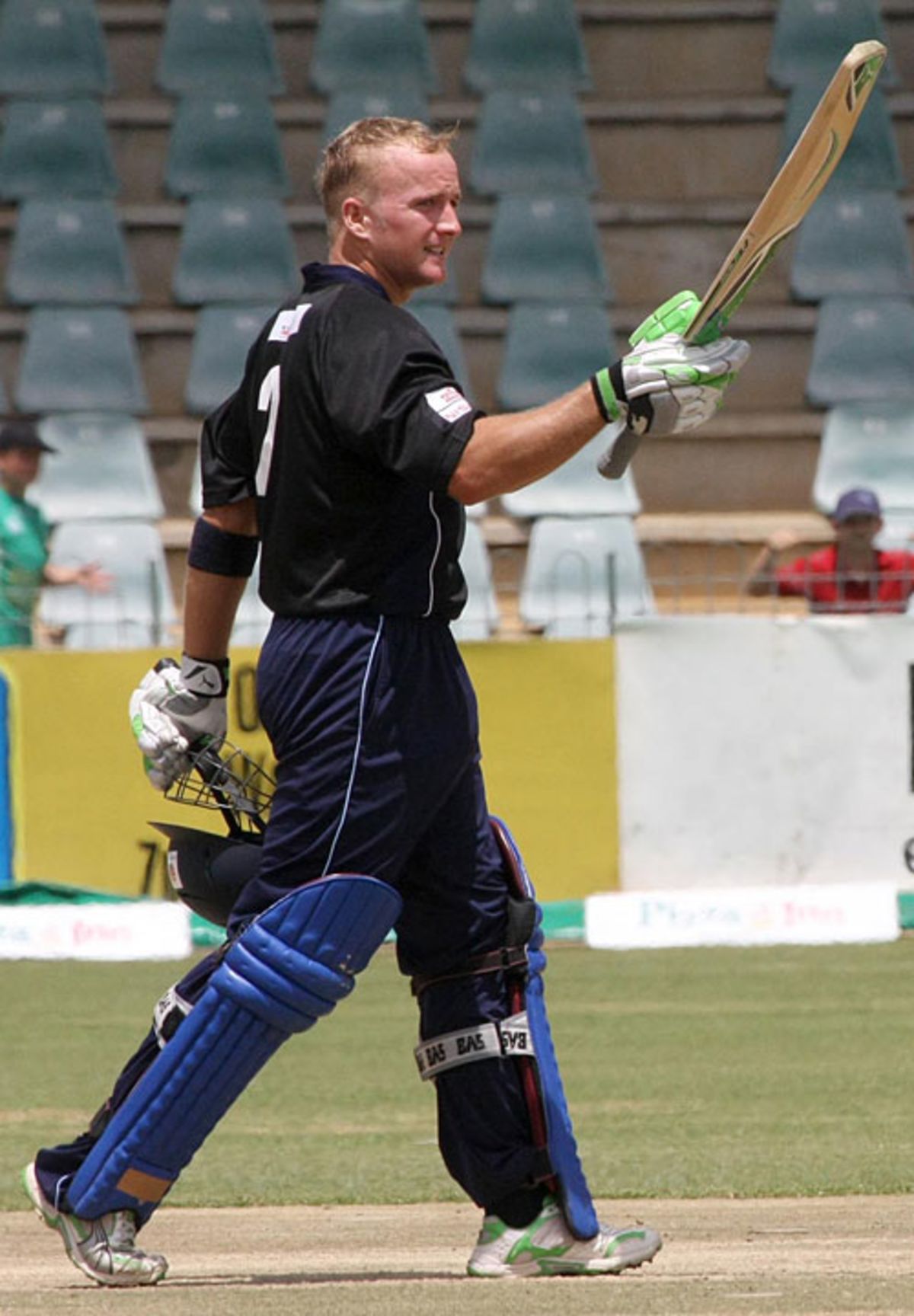 Andy Blignaut hits another boundary during his rapid half century ...