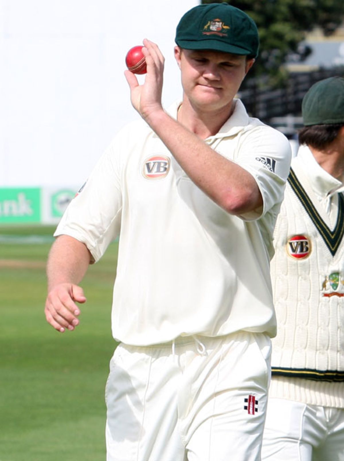 Doug Bollinger raises the ball after his 5 for 28 | ESPNcricinfo.com