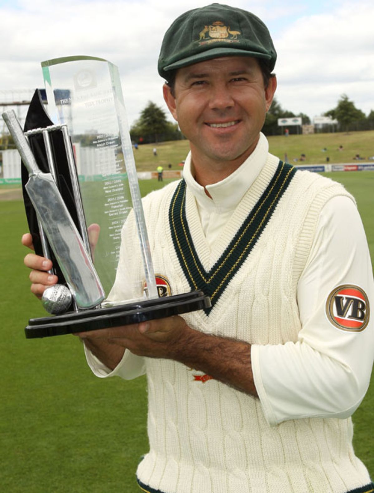 Ricky Ponting gets his hands on the Trans-Tasman Trophy | ESPNcricinfo.com