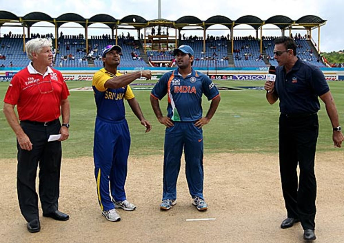 Kumar Sangakkara and MS Dhoni at the toss | ESPNcricinfo.com
