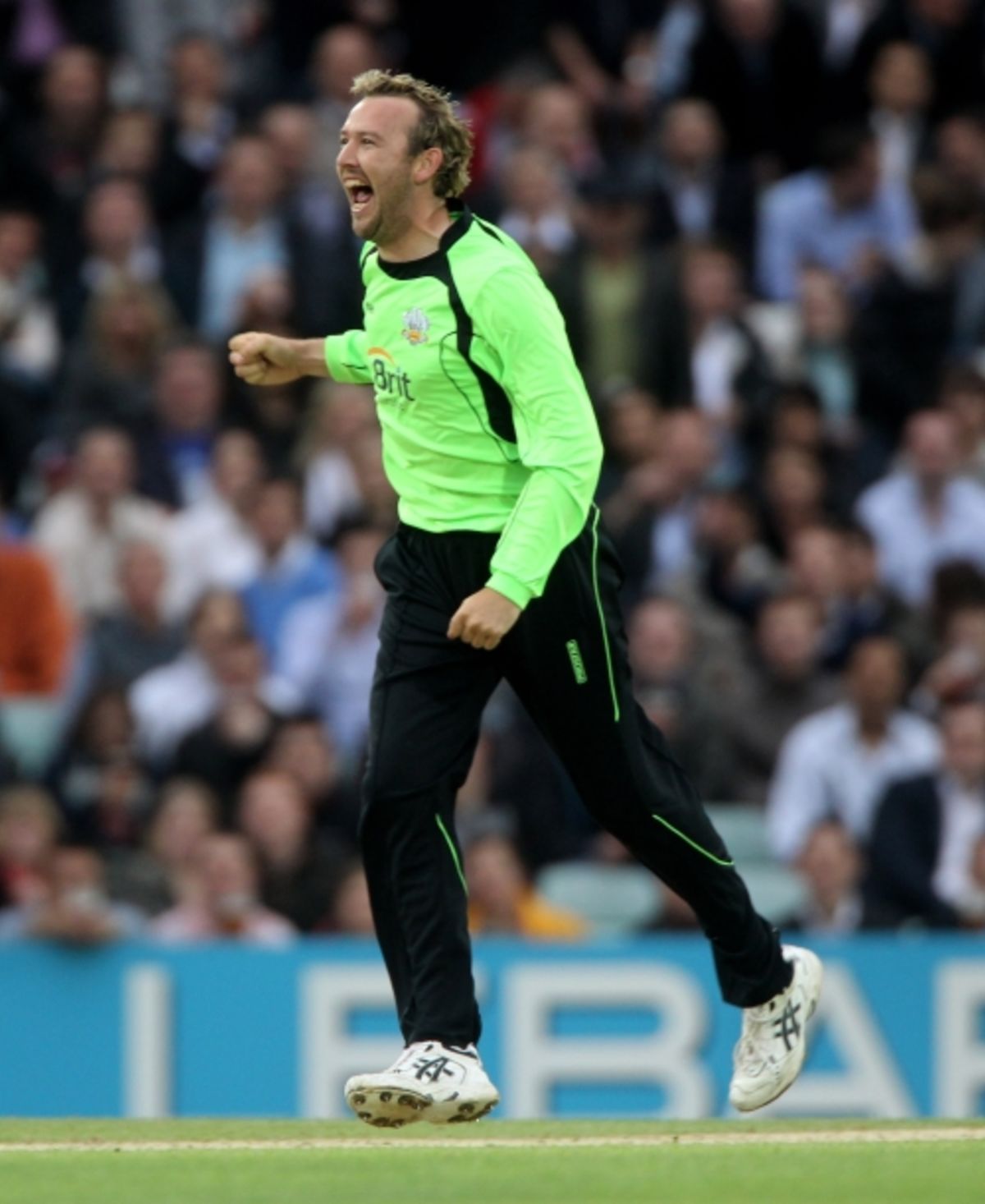 Dirk Nannes removed both of Worcestershire's openers in his first spell ...