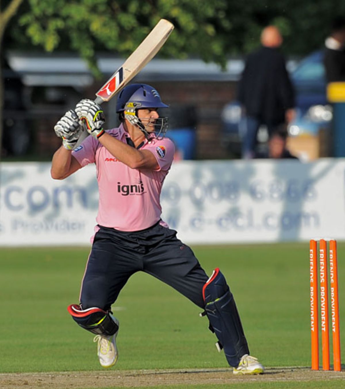 Adam Gilchrist scored all round the wicket hitting 10 fours and seven ...