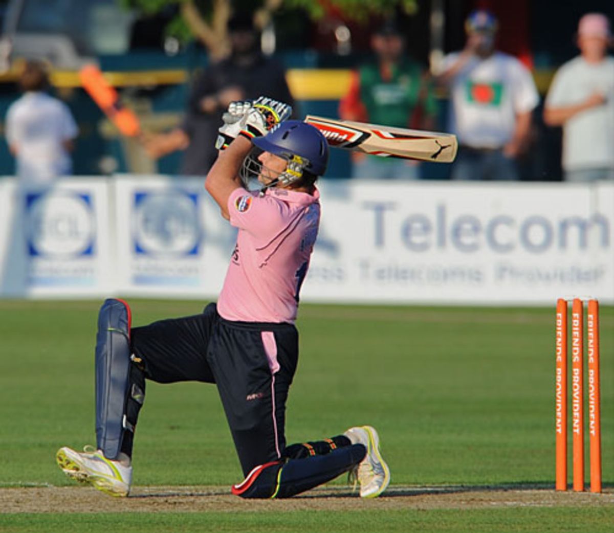 Adam Gilchrist scored all round the wicket hitting 10 fours and seven ...