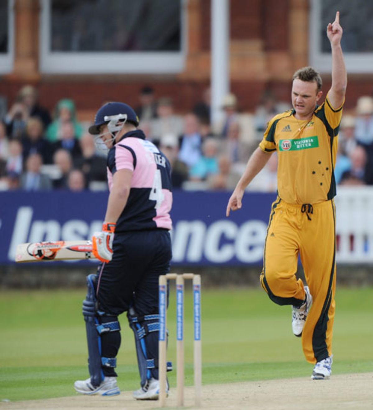 Doug Bollinger removed David Warner with the sixth ball of the day ...