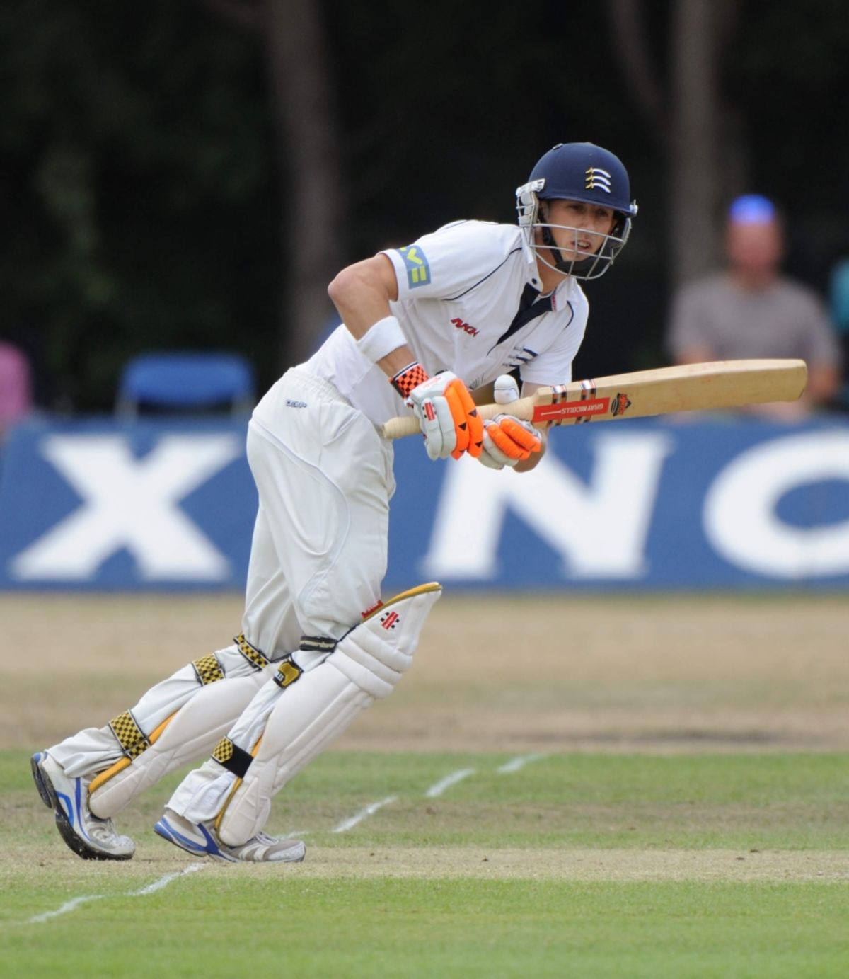 John Simpson cracked an unbeaten 58 on the second day at Uxbridge ...