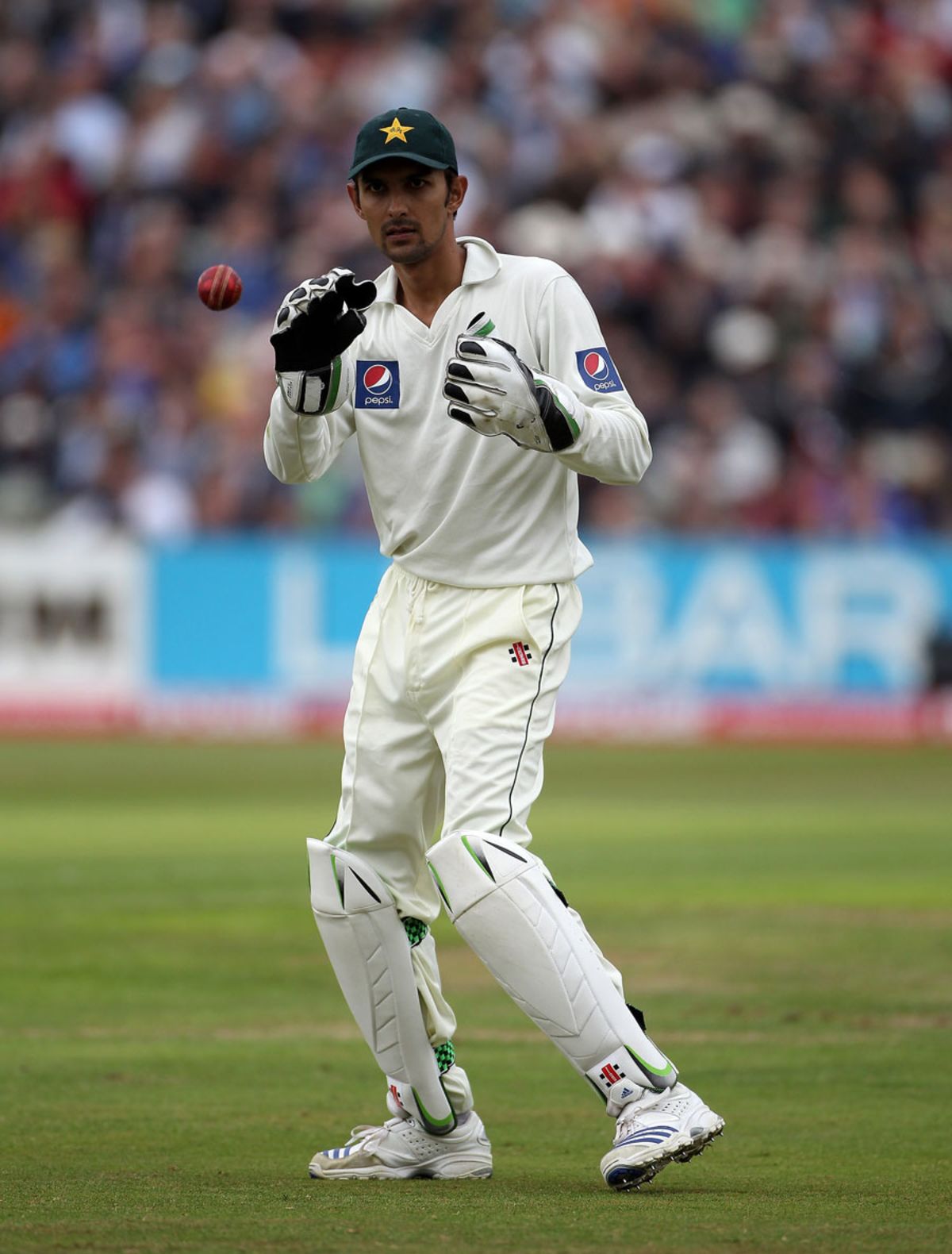 Zulqarnain Haider enjoyed his first taste of Test cricket behind the ...