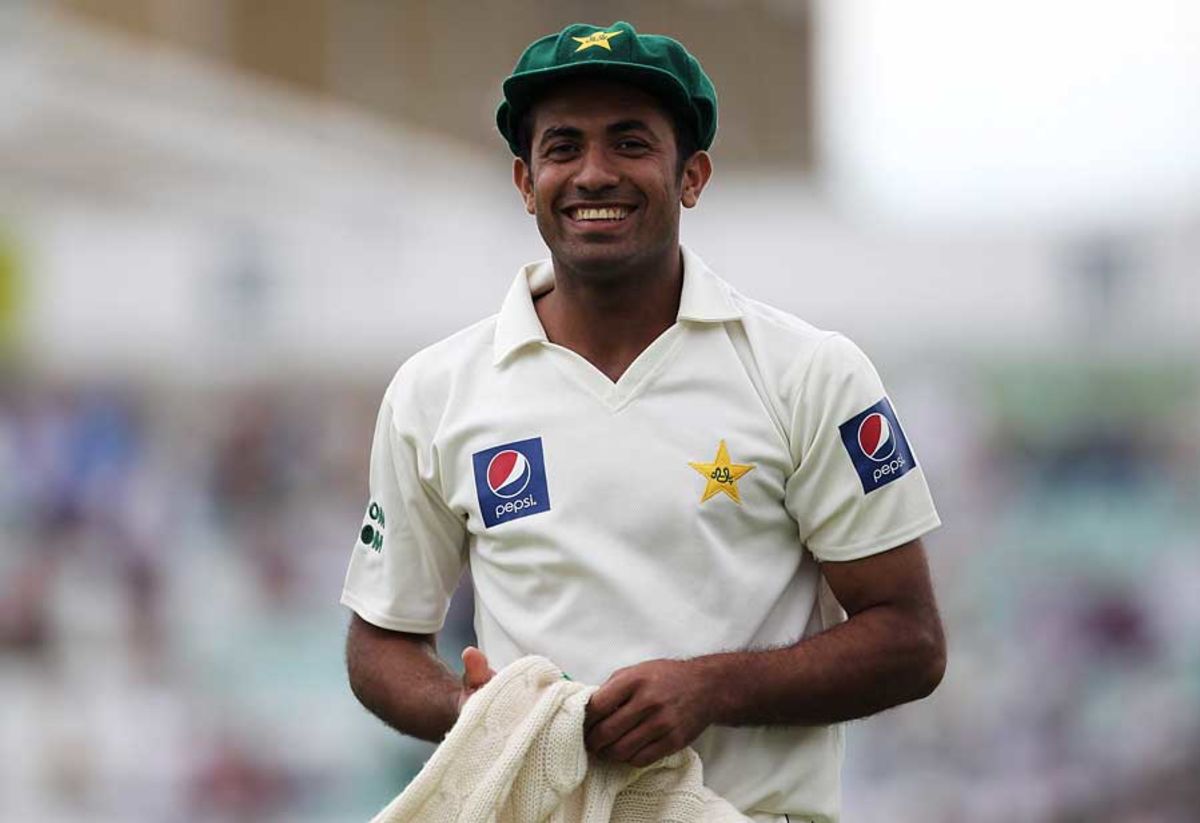 Wahab Riaz was a happy man after his outstanding debut performance ...