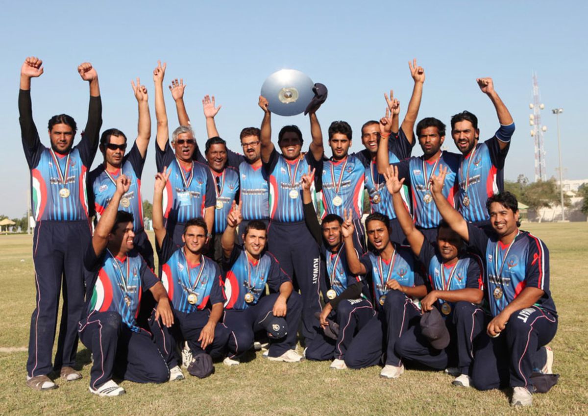 Kuwait celebrate their title triumph | ESPNcricinfo.com