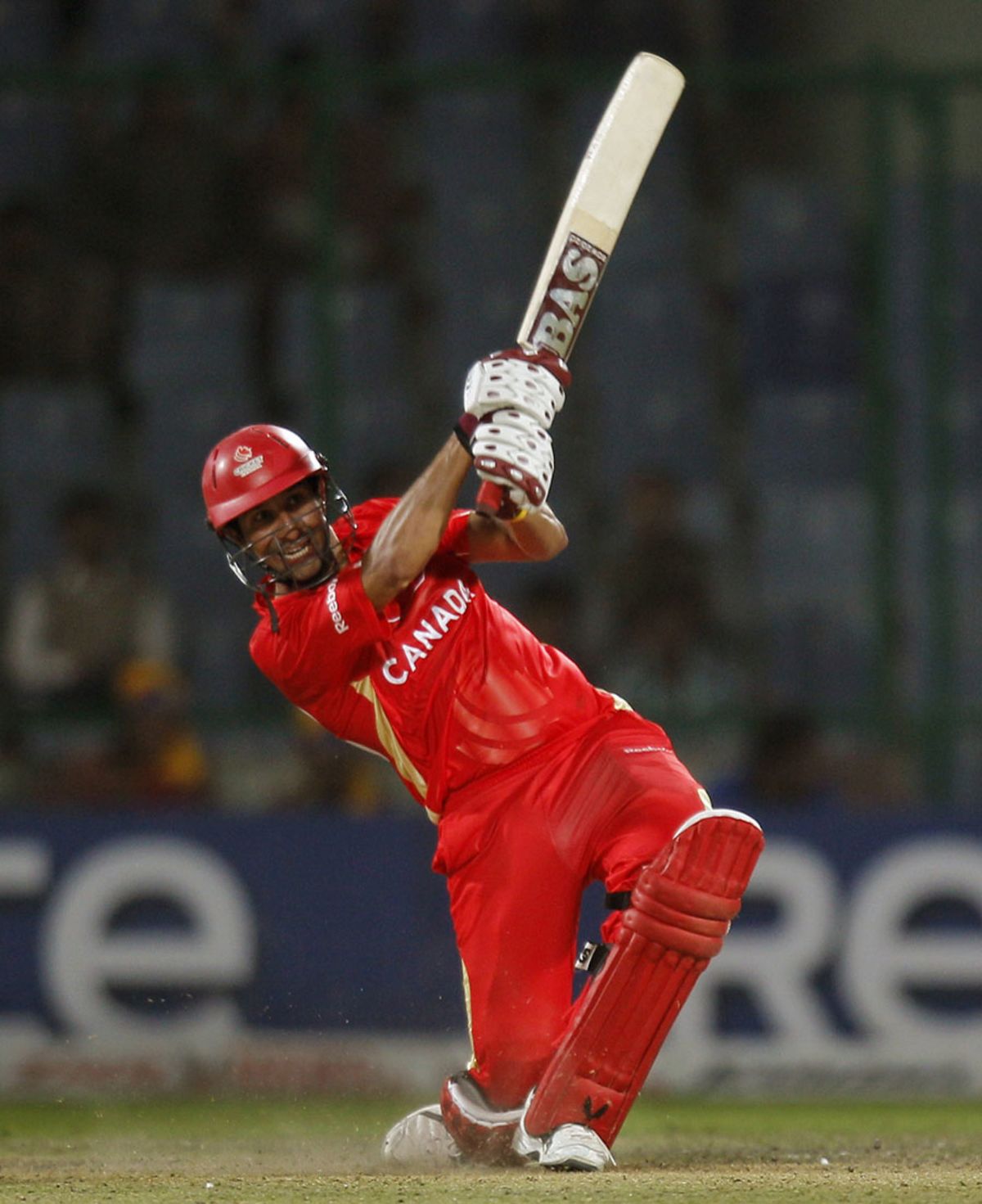Jimmy Hansra smashes a six during his 70 | ESPNcricinfo.com