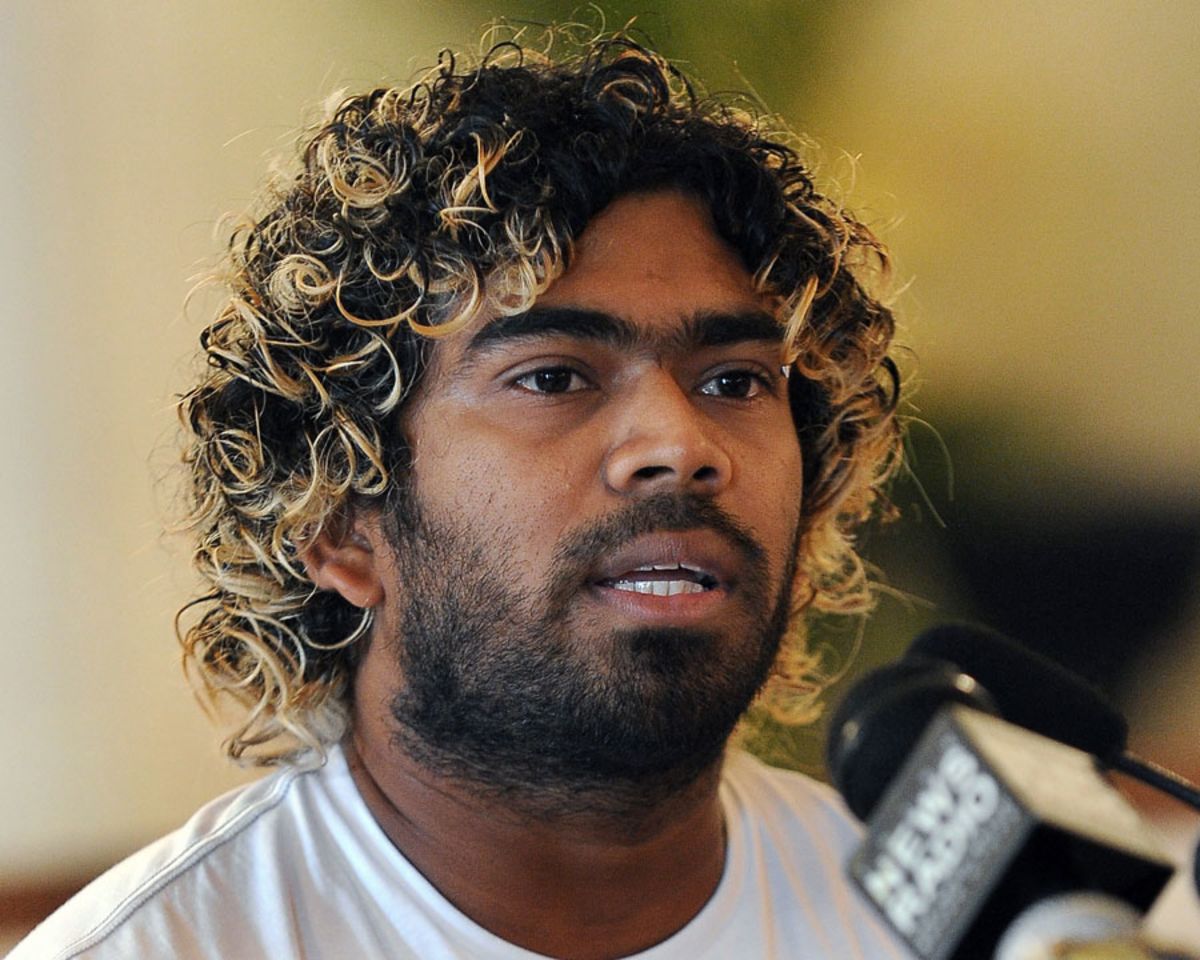 Lasith Malinga at a press conference | ESPNcricinfo.com
