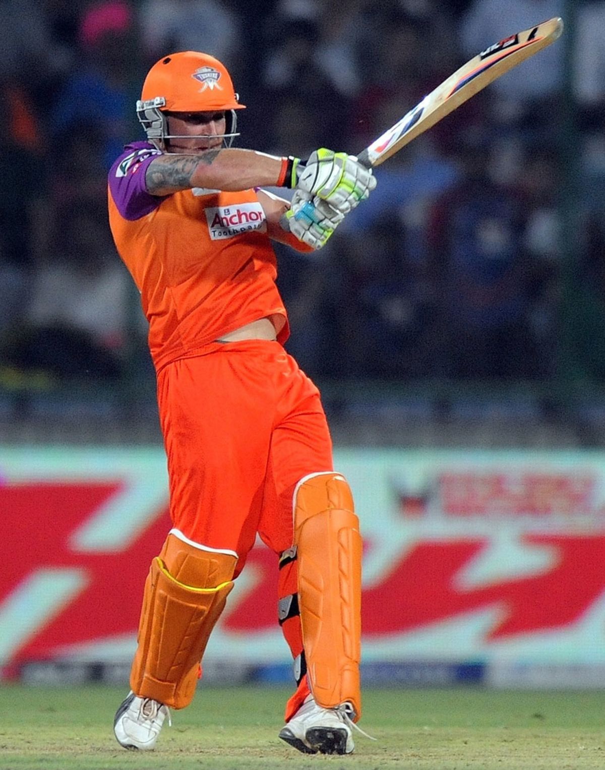 Brendon McCullum plays a typically unconventional shot | ESPNcricinfo.com