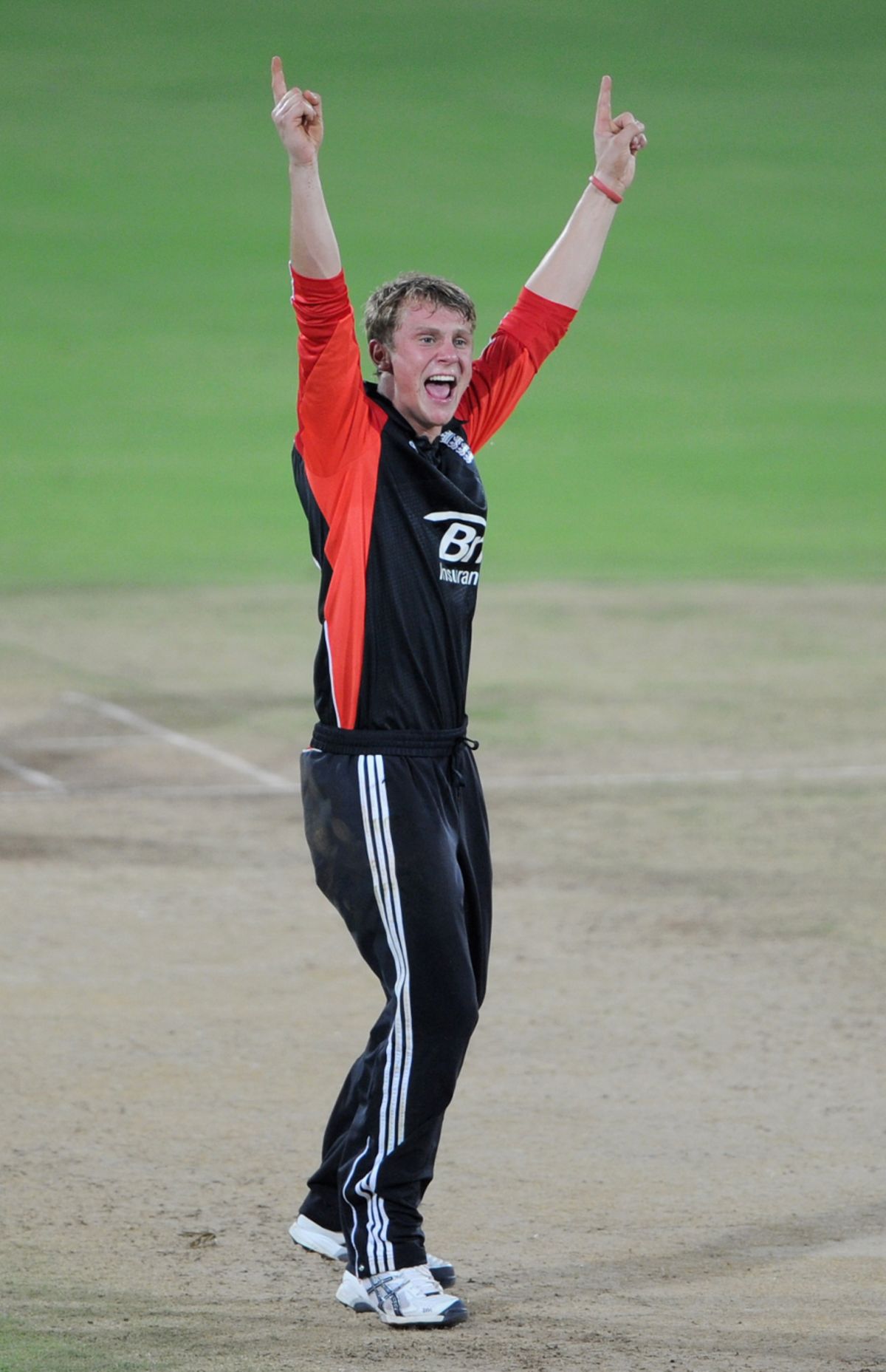 Scott Borthwick appeals for a wicket during his spell of 5 for 31 ...